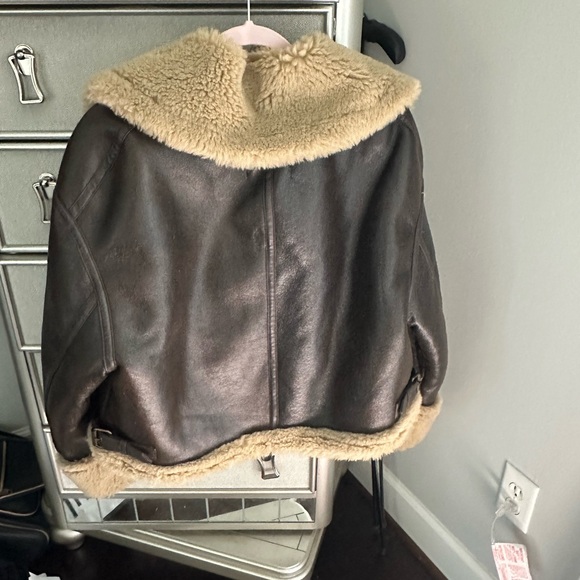 Zara | Jackets & Coats | Zara Aviator Jacket Browntan | Poshmark